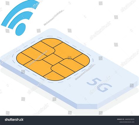 Detailed Isometric Illustration G Sim Card Stock Vector Royalty Free Shutterstock