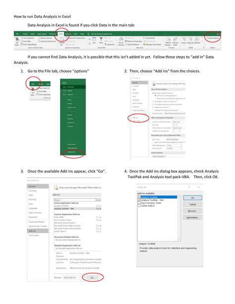 How To Run Data Analysis In Excel L14009 Nottingham Studocu