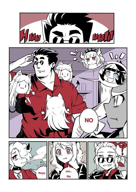 Lucifer Modeus Justice Helltaker Cerberus And More Original And More Drawn By Bovyng