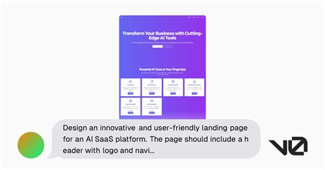 Design An Innovative And User Friendly Landing Page For An Ai Saas