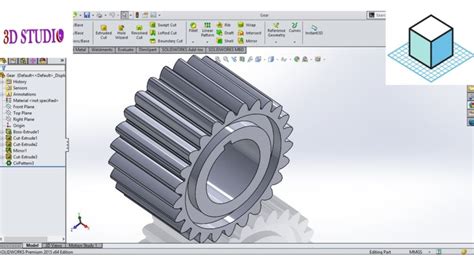 SolidWorks Tutorial Exercise Design A Gear How To Use Circular Pattern YouTube