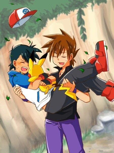 Satoshi X Shigeru Ash Ketchum Pokemon X And Y Shu X Mika Fanart