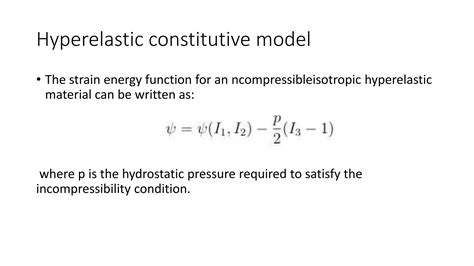 Hyperelastic Model Ppt