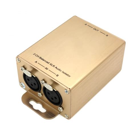 Audio Isolation Transformer Ground Loop XLR Audiophonics