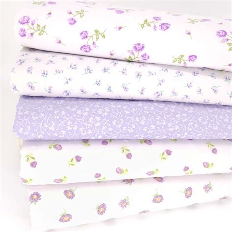 Fat Quarter Bundle Delicate Rose Lilac Fabric Love
