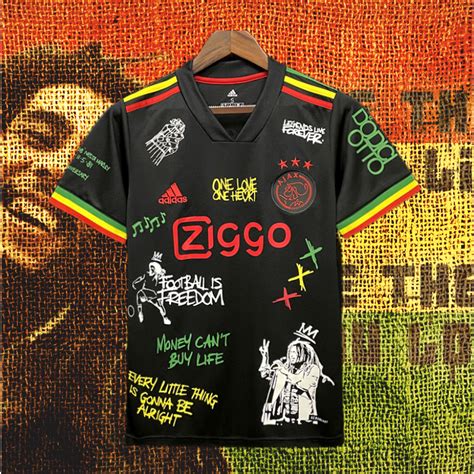 New 23 24 Special Ajax X Bob Marley Edition Fan Issue Kit Jersey