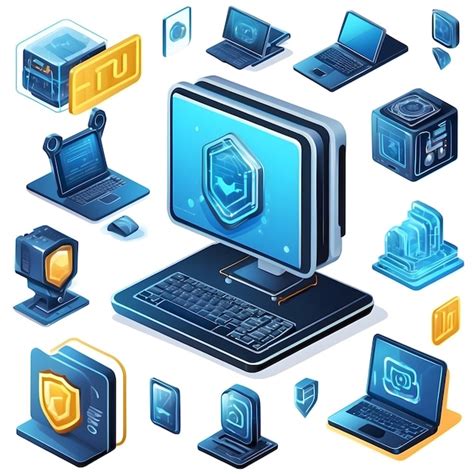 Premium Ai Image Cyber Security Icons Data Protection Symbols Online Security Internet Safety