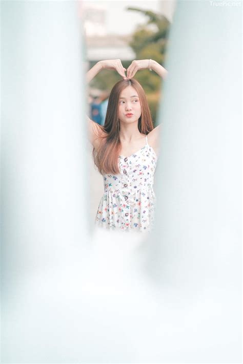 Thailand Cute Model Kanyarat Ruangrung On The Streets With Miss