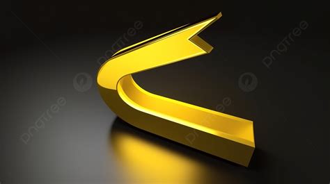 렌더링 된 3d 개요 방향 기호의 곡선 노란색 화살표 아이콘 화살표 버튼 다음 버튼 화살표 기호 배경 일러스트 및 사진 무료 다운로드 Pngtree