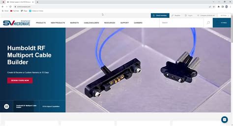 Sv Microwave On Linkedin Sv Microwaves New Humboldt Multiport Rf Cable Assembly Builder Is Now…