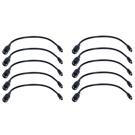 Arcadora 10pcs Power Converter Cable Adapter 74x50mm Female To 45x3