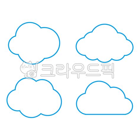 구름 구름일러스트 픽토그램 Cloud 구름그림 사진이미지일러스트캘리그라피 세입자작가