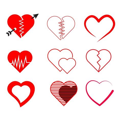 Premium Vector Love Vector Design Red Color