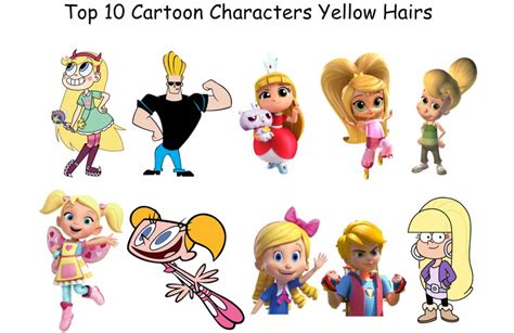 Top 10 Cartoon Characters Yellow Hairs By Briancabillan On Deviantart