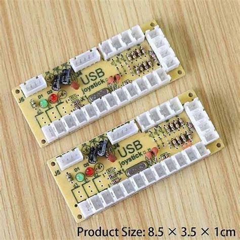 2x Zero Delay Arcade Diy Kit Usb Encoder Pc To Joystick For 5pin Joystick And 28mm Button Fruugo Uk