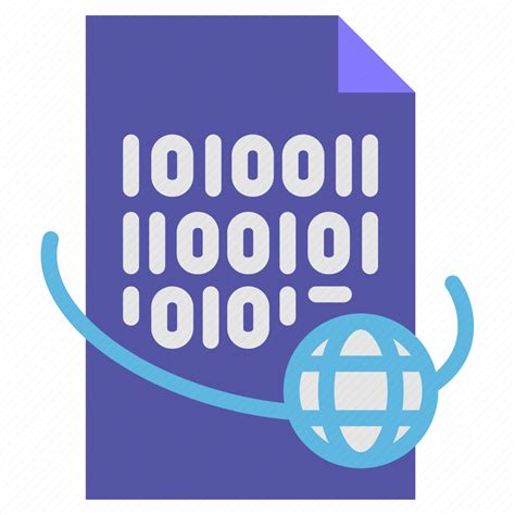 Binary Code Document File Programming Icon Download On Iconfinder