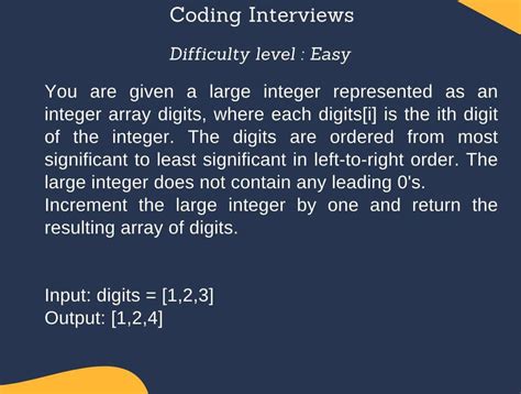 You Are Given A Large Integer Represented As An Integer Array Digits