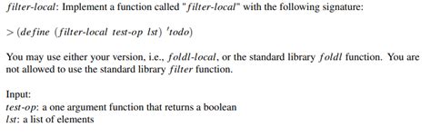 Solved Filter Local Implement A Function Called