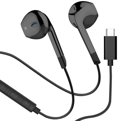 USB Type C In Ear Earphone For Soprts Earphones Type C Earphone With Microphone Volume Control
