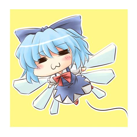 Safebooru 3 Blue Hair Bow Chibi Cirno Hair Bow Kakkou Lowres