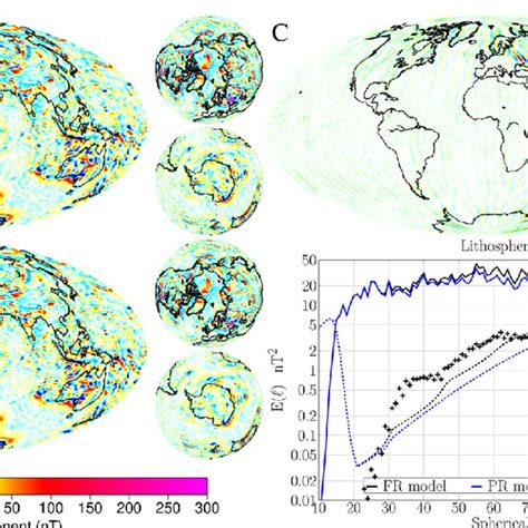Lithospheric Field At The Earths Surface Expanded Up To Spherical