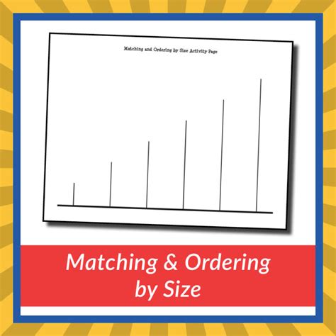Matching And Ordering By Size Free Printable Gift Of Curiosity