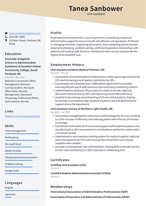 Top 12 Unit Assistant Skills To Put On Your Resume