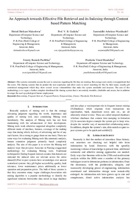 Pdf An Approach Towards Effective File Retrieval And Its Indexing