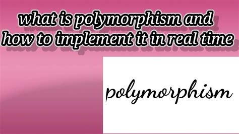Polymorphism In Java What Is Polymorphism How To Use Polymorphism In Youtube