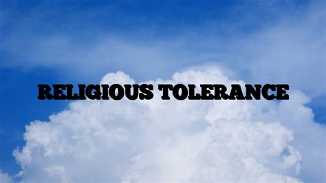 Religious Tolerance Austin Tommy