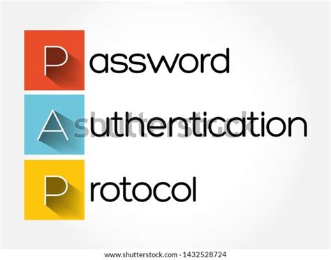 Pap Password Authentication Protocol Acronym Technology เวกเตอร์สต็อก ปลอดค่าลิขสิทธิ์