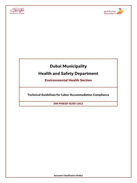 Gu85 Lac2technical Guidelines For Labor Accommodation Compliance Pdf