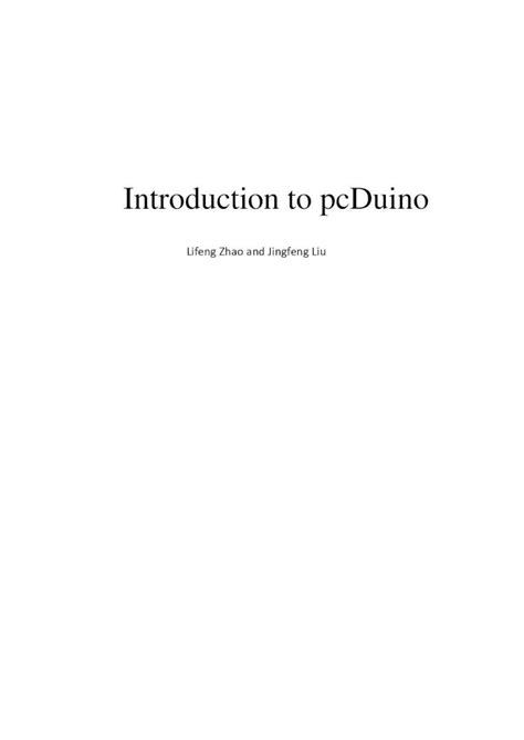 PDF Introduction to pcDuino IoTソリューション IoT見守 of the Arduino library Command line style
