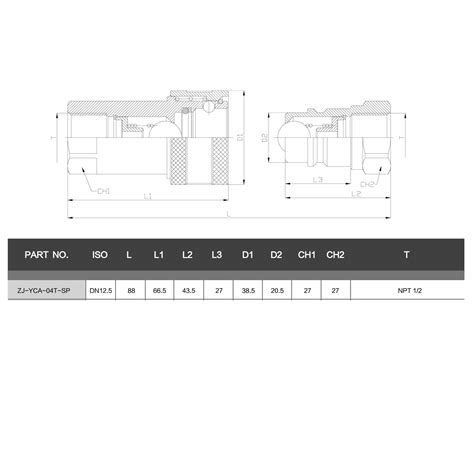 Iso5675 Hydraulic Quick Connects 1 2 Npt Tootots