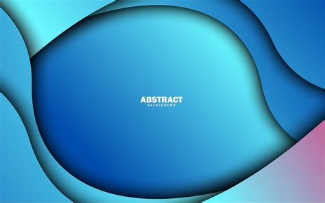 Premium Vector Abstract Wave Shape Papercut Gradient Blue Background