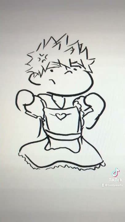 Bakugou In Maid Outfit 🤤 Finally Done ️ Bnha Myheroacademia