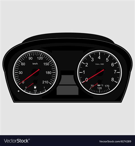 Car Instrument Panel Royalty Free Vector Image