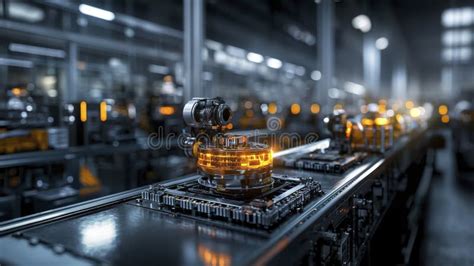 Digital Imagery Of Automated Robotics Boosting Efficiency In High Tech Logistics And Warehouse