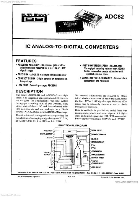 Unlocking The Potential Comprehensive Guide To Adc Datasheets