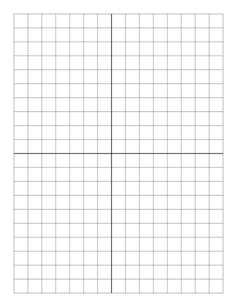 Graph Paper With Axis Printable Template PDF