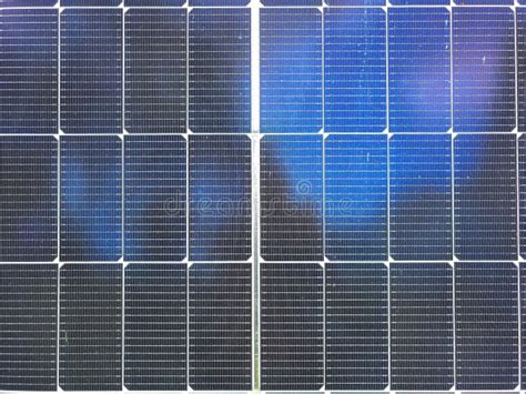 close up of solar panel surface with visible cell structur stock image image of current track