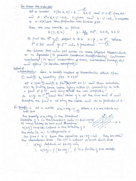 Pde Method Of Characteristics 9 Pdf