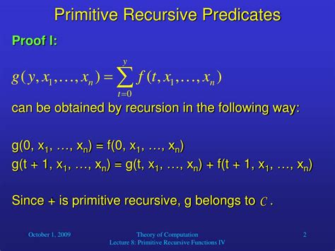 Ppt Primitive Recursive Predicates Powerpoint Presentation Free