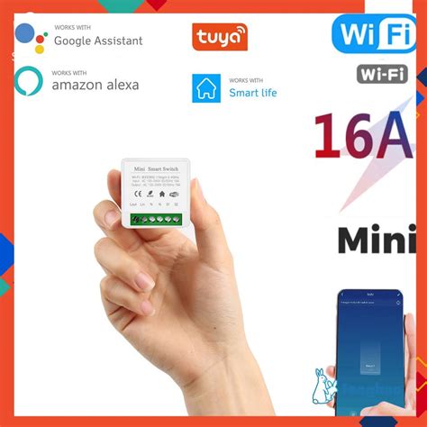 Công Tắc Thông Minh Tuya 16a Mini Wifi Smart Switch Module Điều Khiển 2
