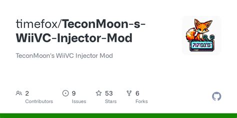 Releases Timefox TeconMoon S WiiVC Injector Mod GitHub