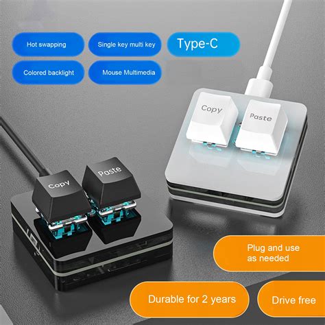 Hadanceo Wired External Copy And Paste Keyboard With Type C Interface 2