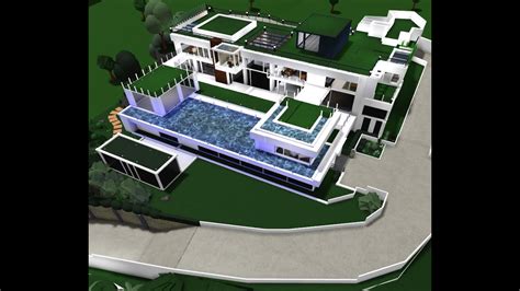 Bel Air Modern Mansion Floor Plan