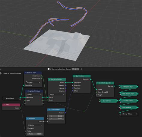 Curve Group Id From Curve To Points How To Preserve Separate Splines In Geometry Node