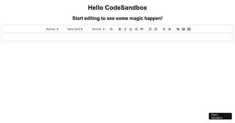React Quill Forked Codesandbox
