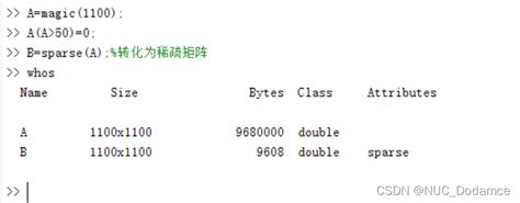 Matlab矩阵与数组初识（矩阵的创建、合并、寻访、赋值、随机数种子、多维矩阵catrepmatreshape、稀疏矩阵）matlab多维矩阵 Csdn博客